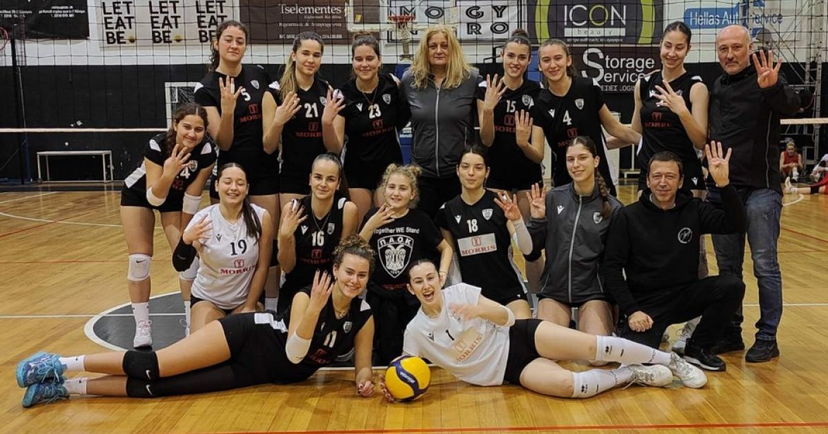 Προκρίθηκε στο Final-4 της ΕΠΕΣΘ η Κ20 βόλεϊ κοριτσιών του ΠΑΟΚ ...